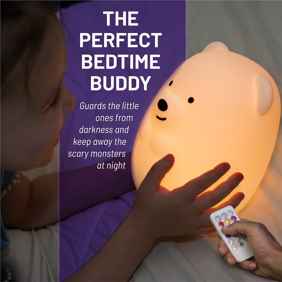 LumiPets® Benny the Bear- Children's Touch Night Light - Lumieworld
