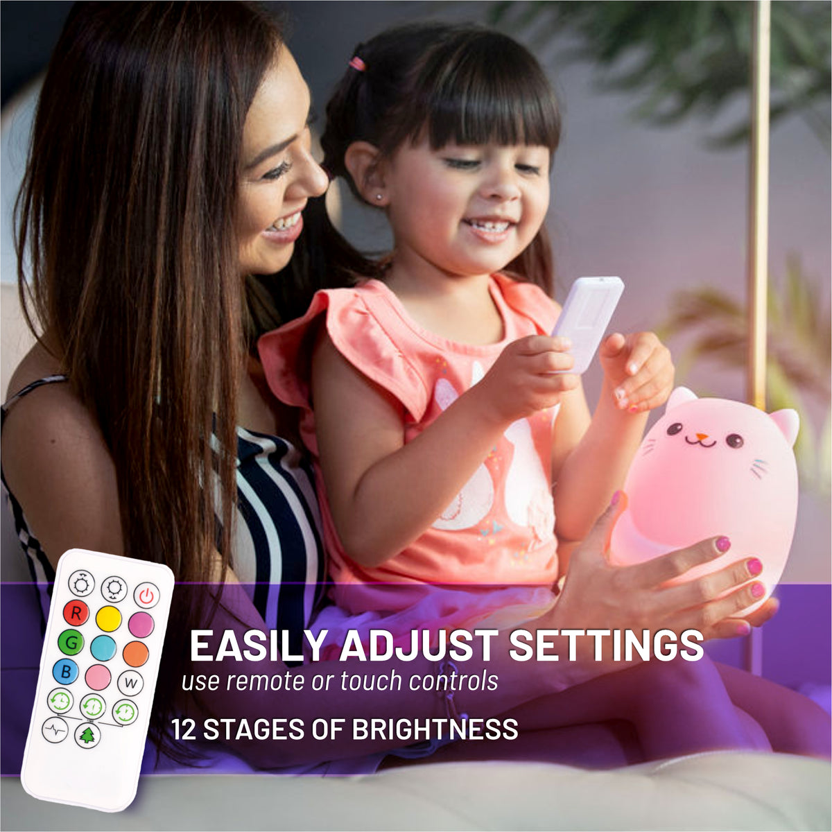 LumiPets® Kitty Cat - Children's Nursery Touch Night Light - Lumieworld