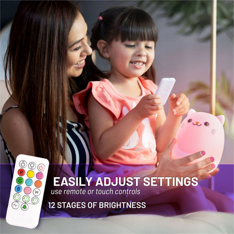 LumiPets® Kitty Cat - Children's Nursery Touch Night Light - Lumieworld