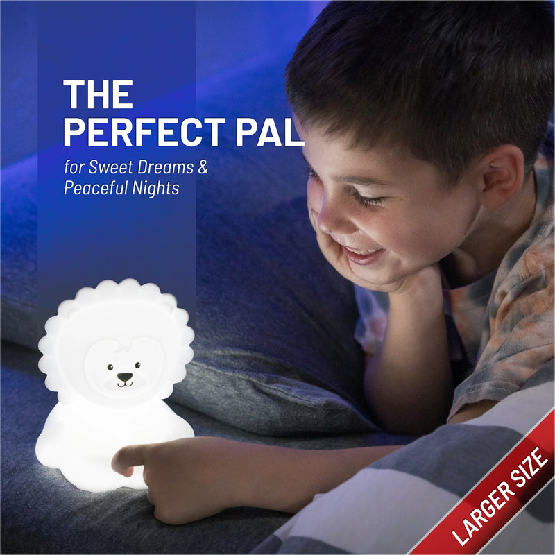 LumiPets® Lion - Children's Nursery Touch Night Light - Lumieworld